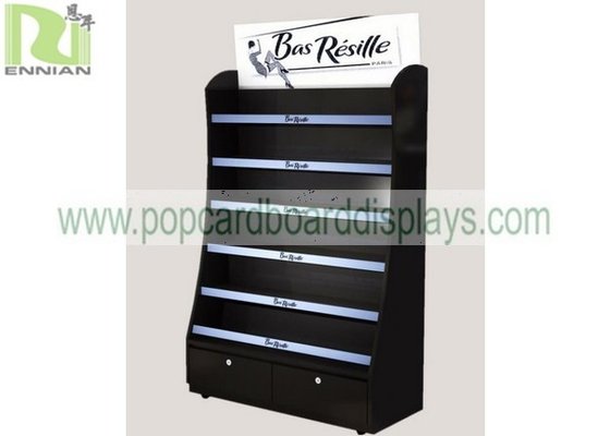 China Customized Wood Display Rack Shelf Stand Spray Paint Assembled Long Lifespan supplier