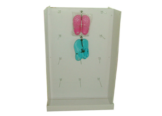 China Cardboard Pallet Display  Stand for Slippers ENPD021 with hooks Perfect for promotions supplier