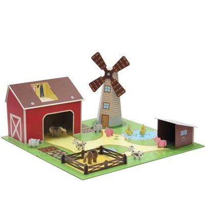 China Corrugated Cardboard Toys 3D Paper Toy Cardboard Play House ENTO003 supplier
