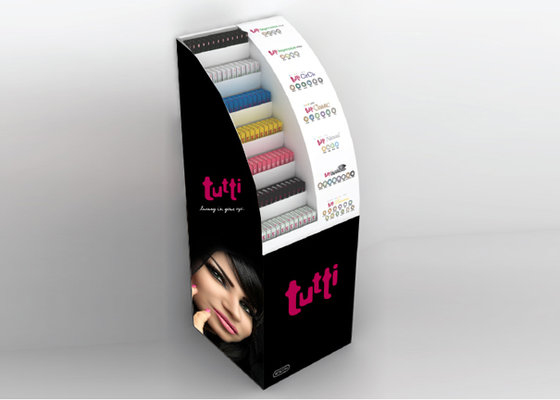 China Corrugated Cardboard Display Makeup  Boxes ENTD007 with UV coating for women shopping supplier