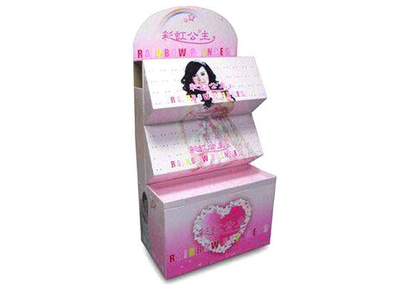 China Pink Decorative  Corrugated Cardboard Display  Boxes ENTD021 for ladies sales promotion  supplier