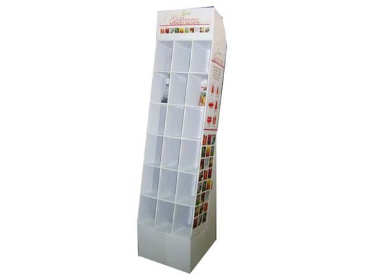 China Flooring  K3 Corrugated Cardboard Display Units ENTD030 with Removable topcard  supplier