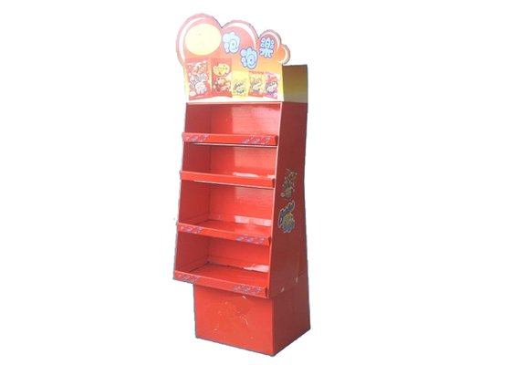 China Corrugated Cardboard Display for  Food Product Displays  ENTD034 in multiple shop  supplier