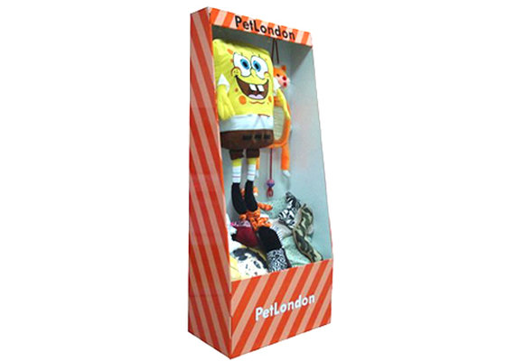 China Pos Corrugated Cardboard Display for Doll  racks ENTD036 with ink water printing supplier
