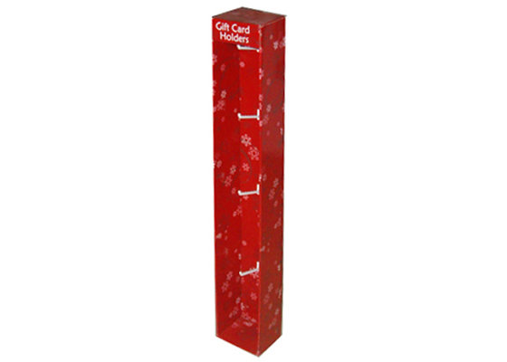 China Portable  recycblable Red K3 Sidekick Displays Cardboard Gift Card Holders ENSK007 supplier