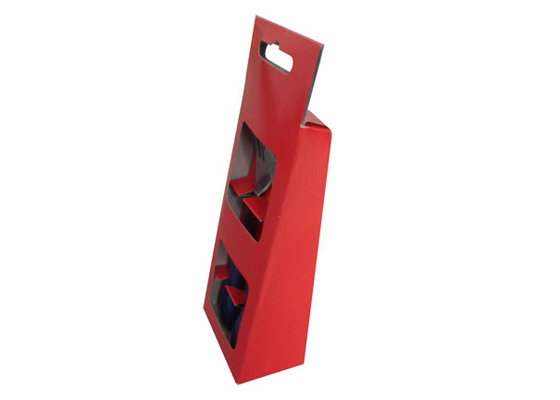 China Red Corrugated paper POP Cardboard Displays stands ENCB009 With matt lamination   supplier