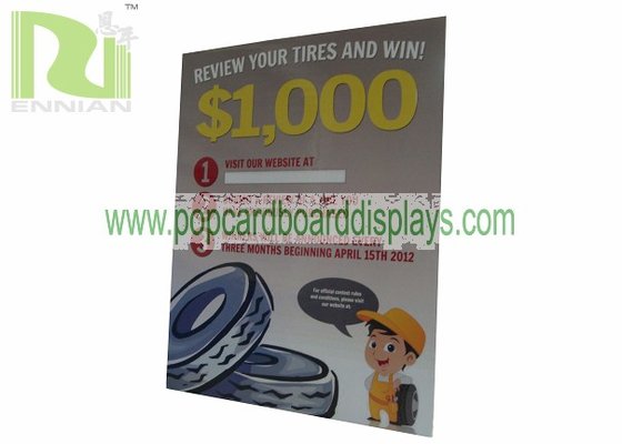 China Car tyre standee displays ENSD007 pop display stand with graphic supplier