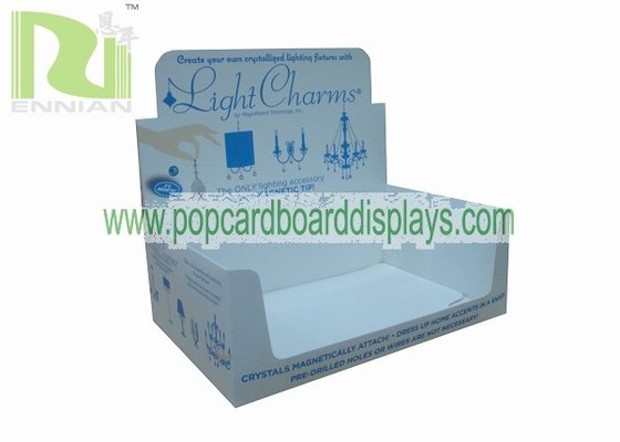 China POP Cardboard Dump Bin of white gift box with offset printing for advertising supplier