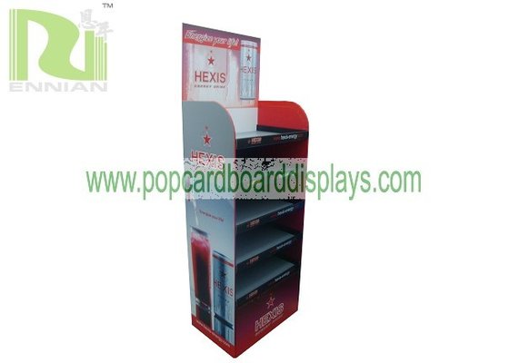 China Drinks pallet POP Cardboard Display Stand racks as energy for retailing shops ENCS016 supplier