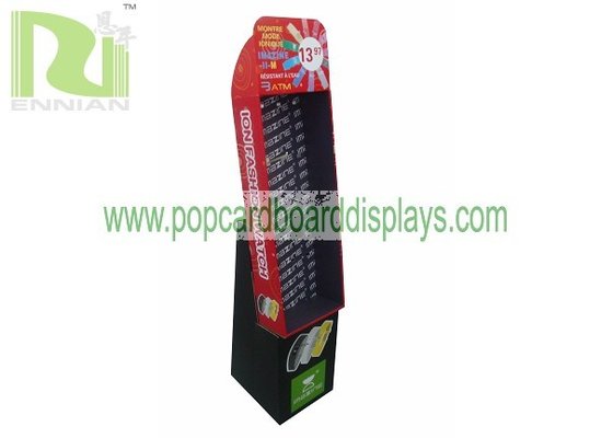 China Fashionable watch stand countertop POP Cardboard Displays with plastic hooks ENCB020 supplier