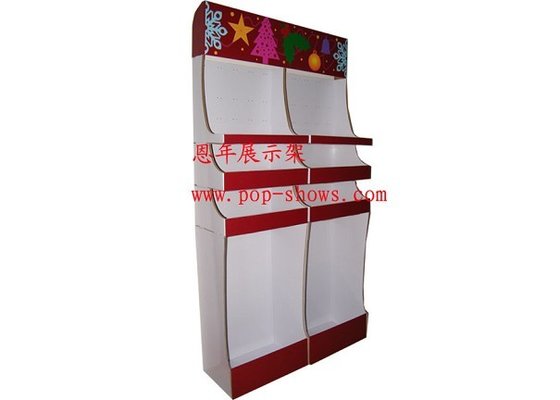 China Full Color Printing Cardboard Display Stand For Store And Advertising Products supplier