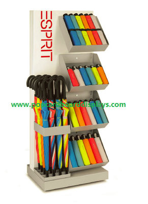 China colorful Umbrella pop cardboard floor display with UV coating supplier