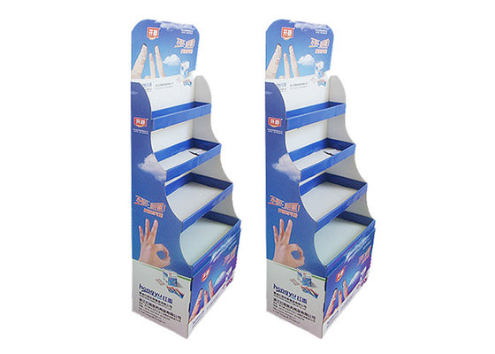 China Supermarket Cardboard Beverage Display , Advertising Cardboard floor  Display supplier