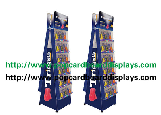 China Eco-friendly Store Promotion Hooks Hanging Cardboard Floor Display For Slippers supplier