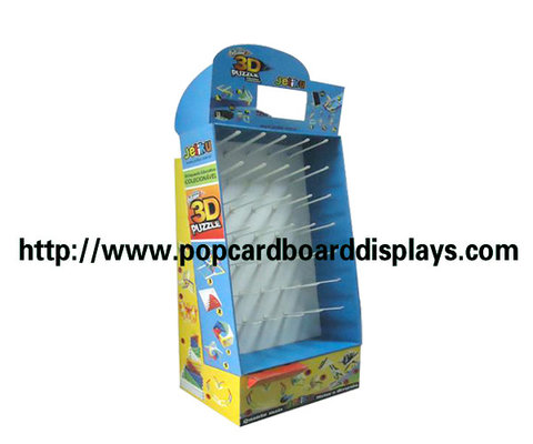 China colorful Christmas POP Cardboard Displays with hooks Eco - Friendly supplier