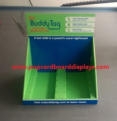 China Recycled cardboard counter displays with 4 color offset printing supplier