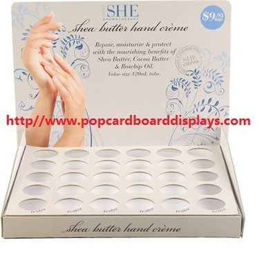 China Hand cream cardboard counter display paper rack stand printed countertop display supplier