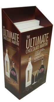 Customized Foldable Alcohol Floor Display Stands For Champagne Shows supplier