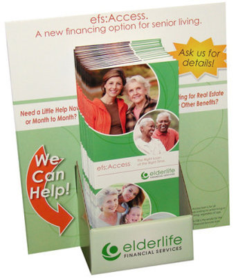 Recycled cardboard counter displays brochures display holder flyers box supplier