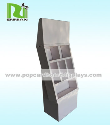 POS tired assemble easy Cardboard Floor Displays stand with cells supplier