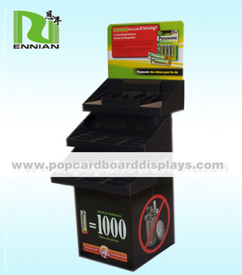 Durable Customized Cardboard Display Stand Showcase For Battery supplier