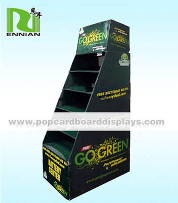 Durable Customized Cardboard Display Stand Showcase For Battery supplier