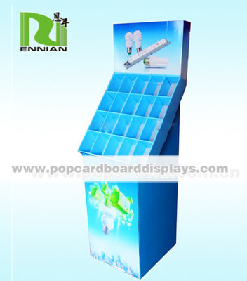 Professional Fold Down Custom Cardboard Counter Display For Lamp Bulbs supplier