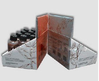 custom POP cardboard accessories counter display box with hooks can hold bags or blaster supplier