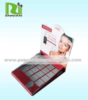 Pop BB Cream Cardboard Counter Displays Skincare Oil Counter Top Display supplier