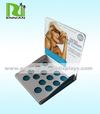 Pop BB Cream Cardboard Counter Displays Skincare Oil Counter Top Display supplier