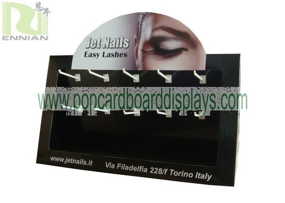 Jet Nails Cardboard Counter Displays With Hooks Pos Display Retail Display Stand Pop Display Rack ENCD081 supplier