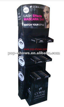 Loreal Cosmetic Cardboard Product Display Point Of Sales Custom Cardboard Display Shelf supplier