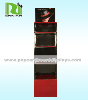 Supermarket Light Duty Cardboard Display Racks Makeup Display Stand supplier