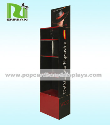 Supermarket Light Duty Cardboard Display Racks Makeup Display Stand supplier