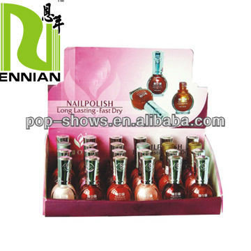 Creative Printing Counter Retail Cardboard Displays For Nail Polish supplier