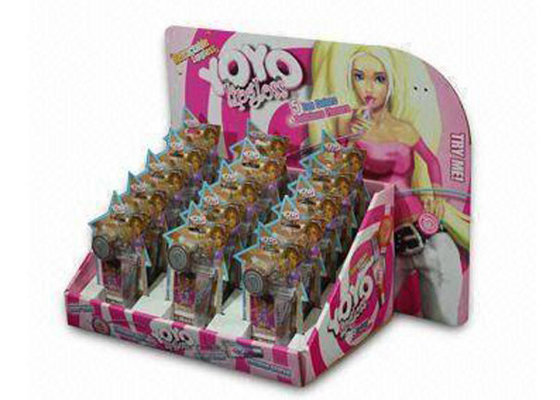 Fashion Foldable Cardboard Counter Display Stands For Snacks supplier