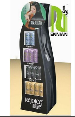 Folding Recyclable Heavy Duty Cardboard Display Stand For Shampoo supplier