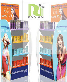 Folding Recyclable Heavy Duty Cardboard Display Stand For Shampoo supplier