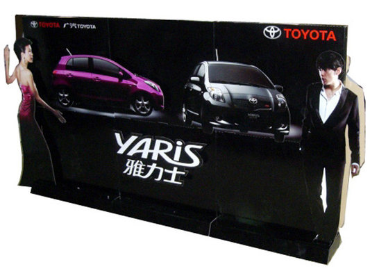 Lightweight Standee Display Custom Cardboard Display For Car supplier