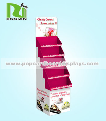 Cookies Pop Cardboard Displays / Recycled Outdoor Display Stands Fashionable supplier