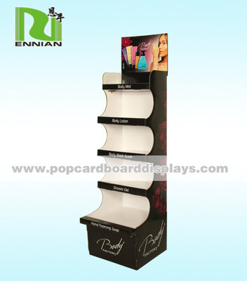POS cosmetic counter display strong corrugated cardboard promotion display stand supplier