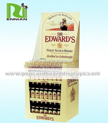 Custom Commercial Wine Cardboard Display Stand Rack For Advertising supplier