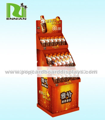 Custom Commercial Wine Cardboard Display Stand Rack For Advertising supplier