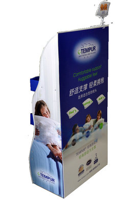 Pos Pillow Point Of Sale Display Rack / free standing cardboard displays supplier