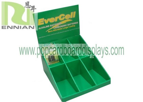 Customized Single sided Cardboard Counter Displays For Battery supplier