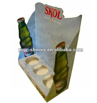 Special Custom cardboard pop displays Advertising cardboard display racks For Beer supplier