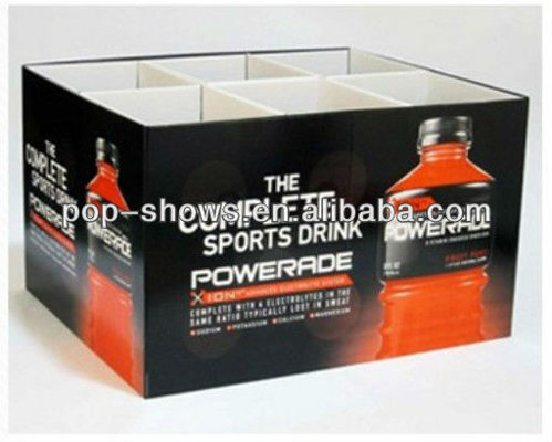 Customized Stable Design corrugated pop displays cardboard retail display For Cup supplier