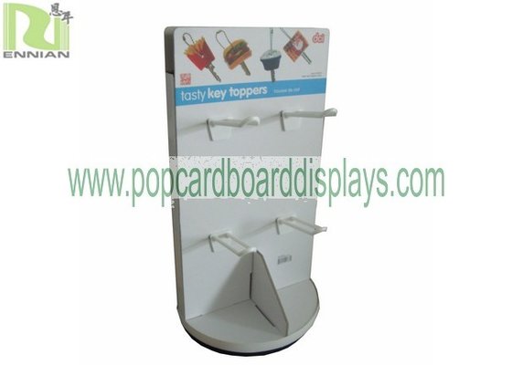 Cardboard Spinner Display Racks, CDU FSDU With Turn Plate Plastic Hooks supplier