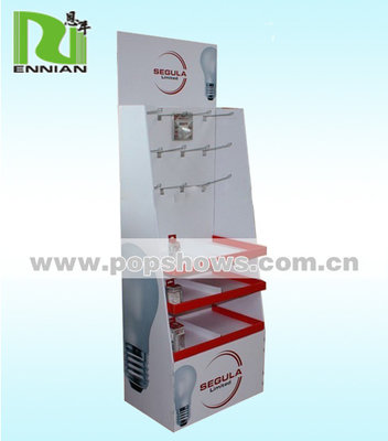 Light Duty Creative Cardboard Hook Display Stand For Lamp , Easy to assemble supplier