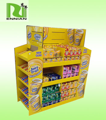 Foldable POP Cardboard Displays Tray For Food Used In Supermarket supplier